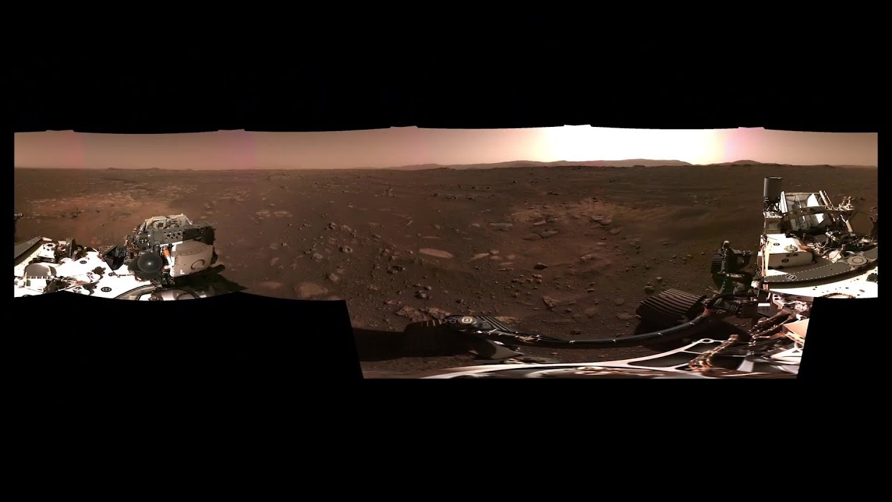 Stunning Mars panorama delivered by Perseverance rover's navcams - YouTube