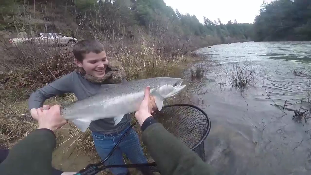 Hayden's Big Beautiful Steelhead 2017 - Steelhead Only - YouTube