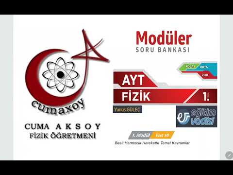 Test-59 Basit Harmonik Harekette Temel Kavramlar Modül-1 Ayt