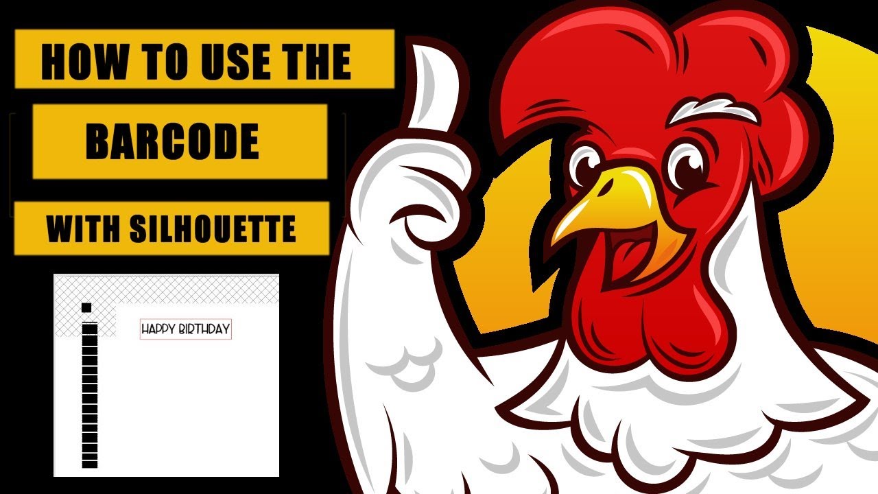 How to use the Barcode in Silhouette Studio - YouTube