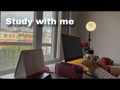 Study with me | babble sounds | pomodoro 45| exercises - YouTube