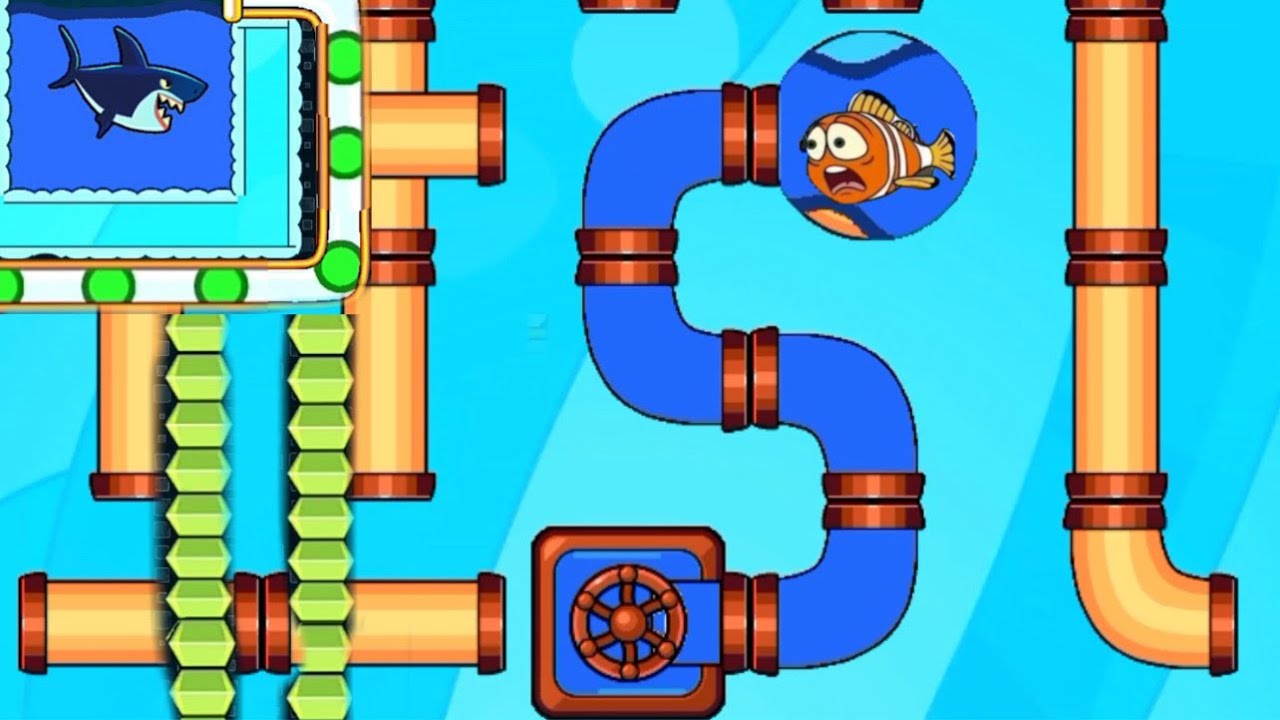 Save the fish// rescue fish mobile game // pull the pin rescue fish ...