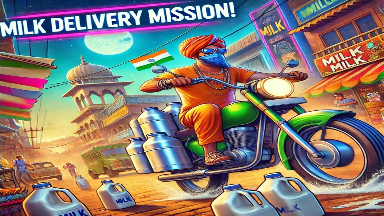 GTA Milk Delivery Mission 🥛 #indiangta#gtaindian - YouTube