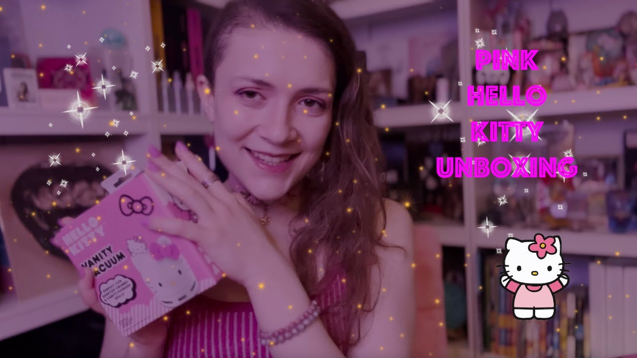 ASMR unboxing Hello Kitty household items 🎀 ~ chaotic vibes but super ...