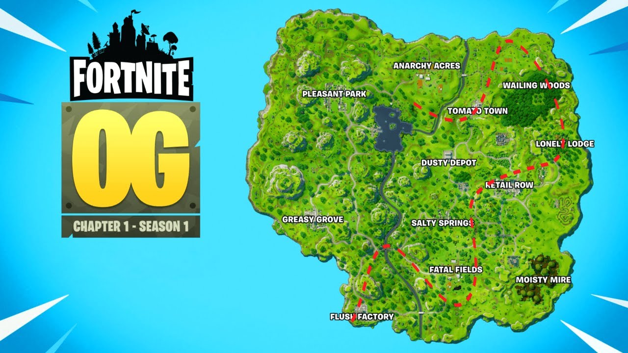 Fortnite - Exploring the OG Chapter 1 Season 1 Map [PS5] - YouTube