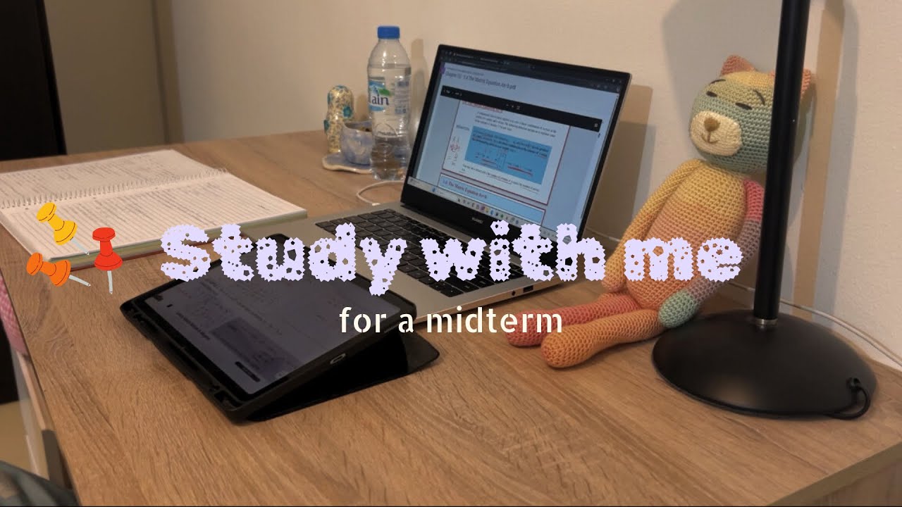 30-Min study with me |calm piano| lofi sounds| effective studying ...