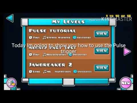How to use the Pulse Trigger- Geometry Dash - YouTube