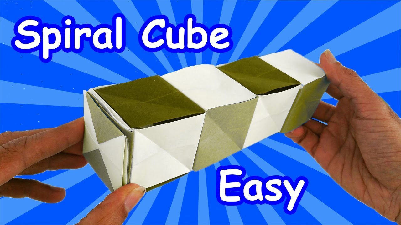 DIY Magic Spiral Cube YouTube DIY Magic Spiral Cube YouTube