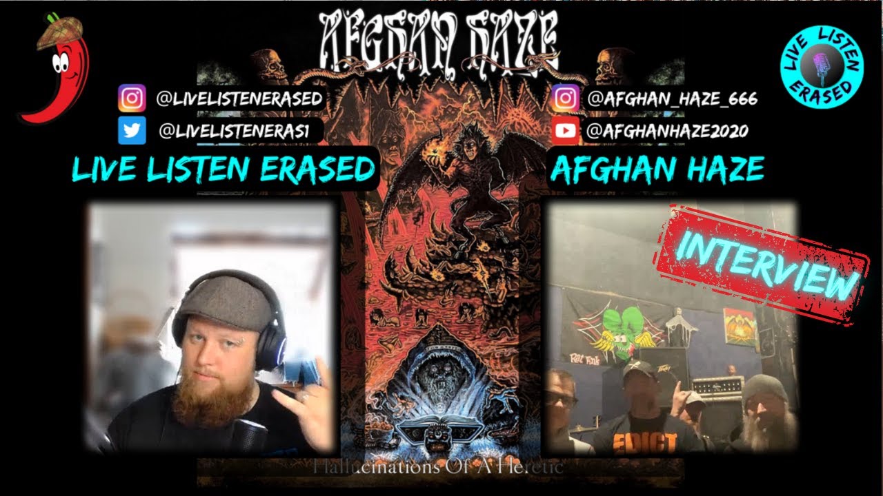 Interview with AFGHAN HAZE: Live Listen Erased - YouTube