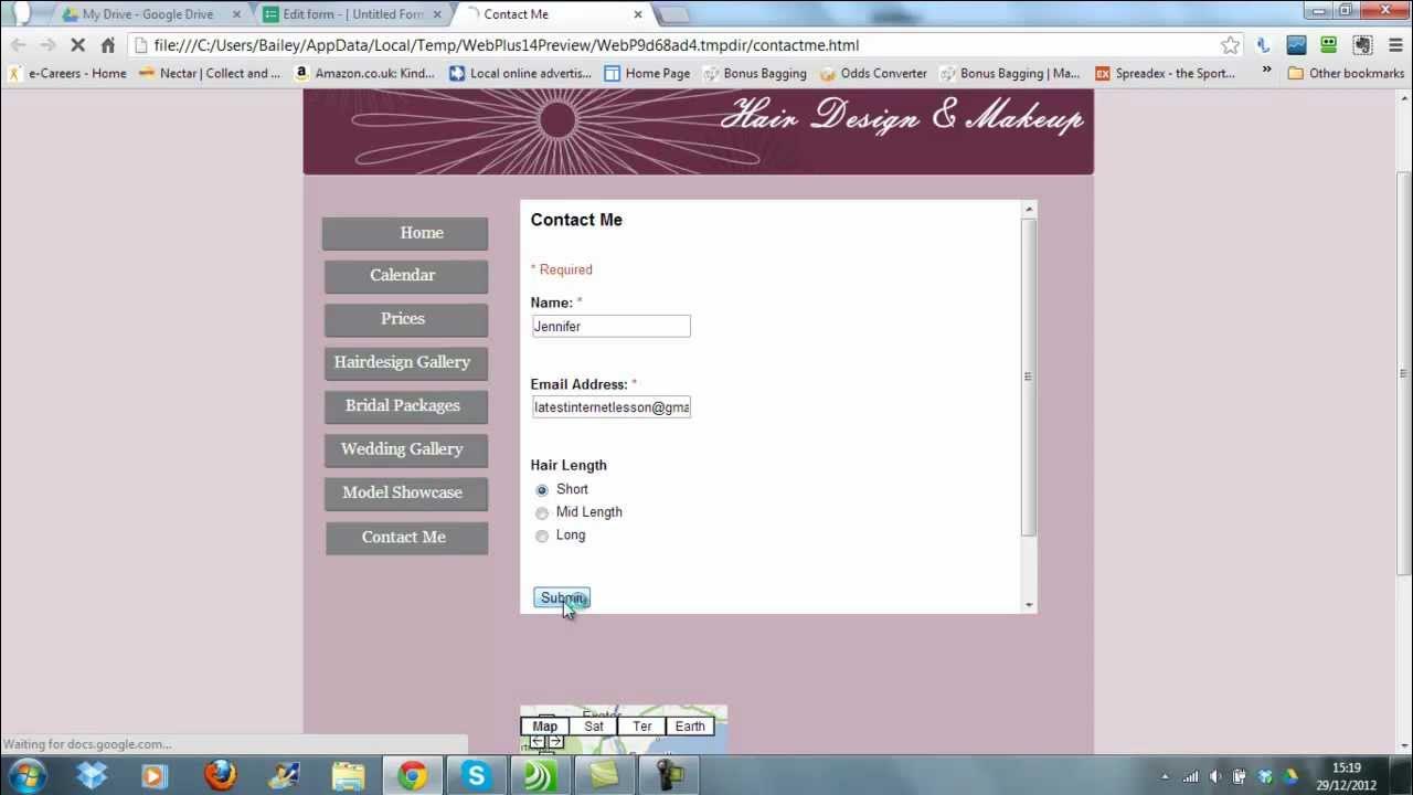 Serif Webplus Creating Forms - How to add a Google Form to a Website (Serif Webplus x 6 Tutorial ...