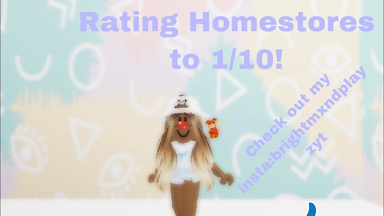 RATING ROBLOX HOME STORES||BrightMxndPlayz - YouTube