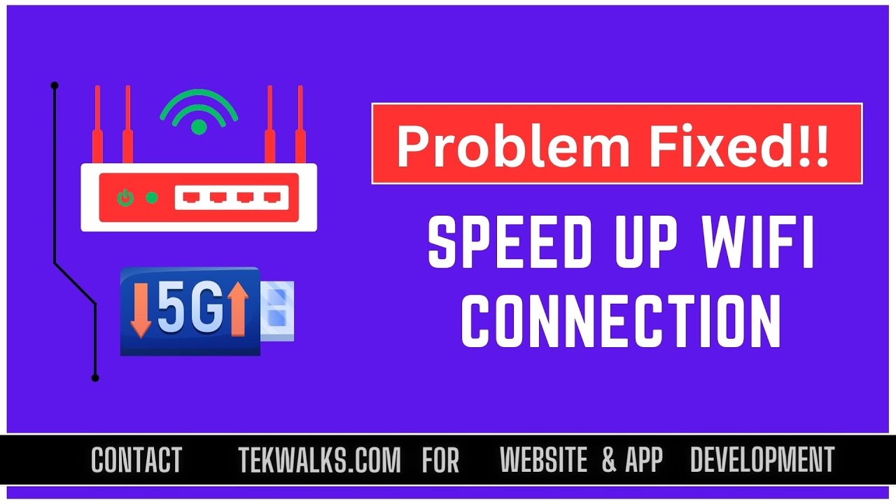 How to Speed up internet connection - Make wifi connection faster in ...