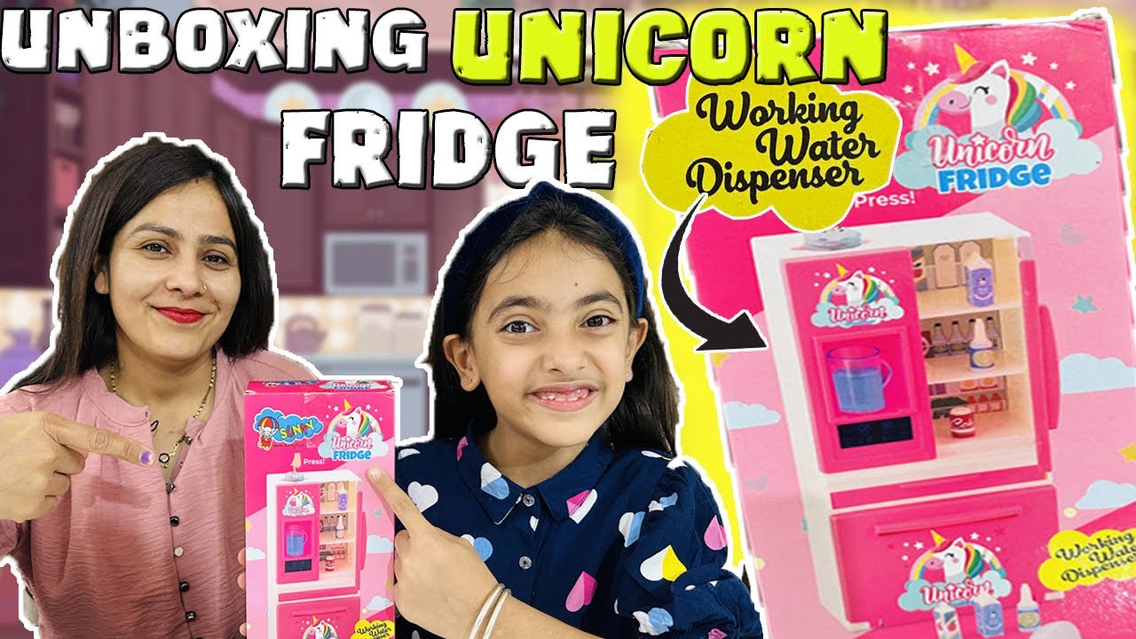 My New Mini Unicorn Fridge😍Real Water Dispenser😱#samayranarula #Kids # ...