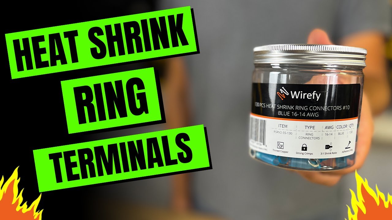 How to do a QUICK CONNECTION with Heat Shrink Ring Terminals - in one ...