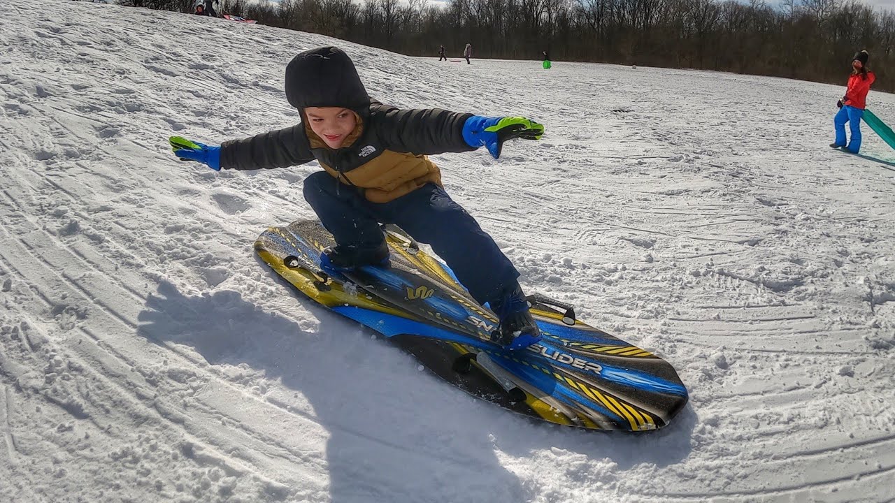 Heritage Park Sledding Fishers IN - YouTube