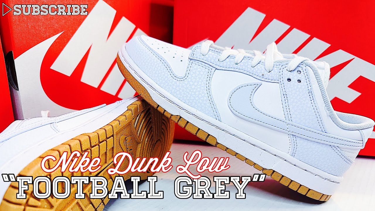 Nike Dunk Low "Football Grey” Review / Legit Check/ Black Light - YouTube