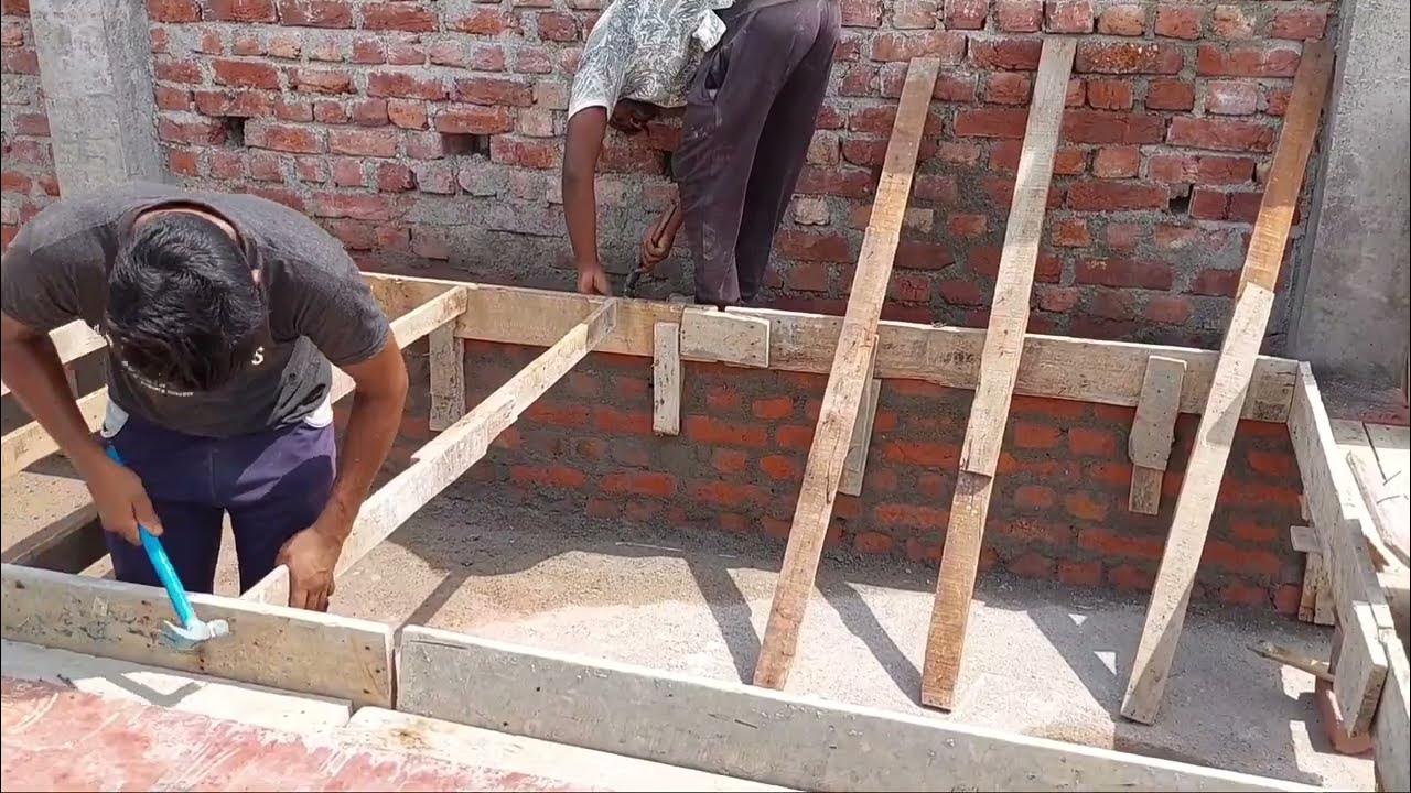 Centering work for slab Types of centering in Construction House centring work - YouTube