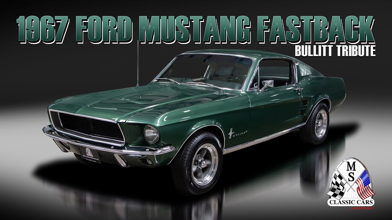 1967 Ford Mustang Fastback Bullitt Tribute Start Up Walk Around ...