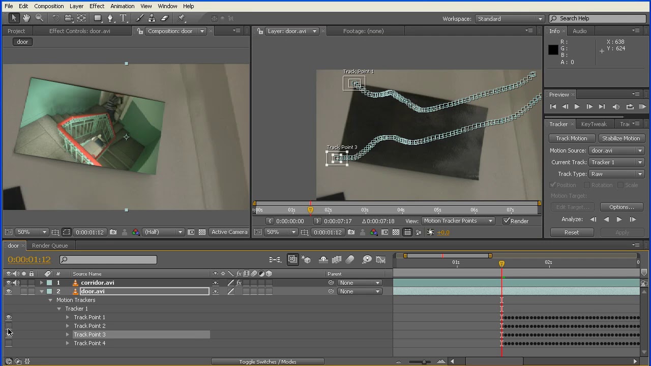 After Effect Tutorials How to Track Live Video to a Postcard - YouTube
