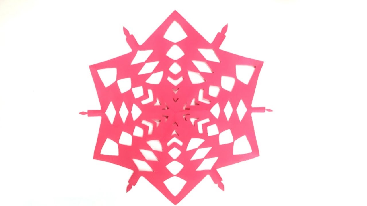 How to make beautiful paper Snowflake / Paper Snowflake Idea for ...