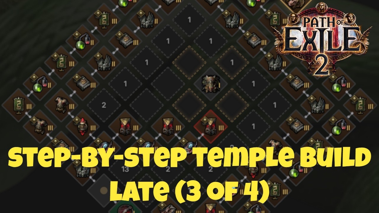 [PoE2] Step-by-Step Best Temple Layout - Late (3 of 4) - YouTube