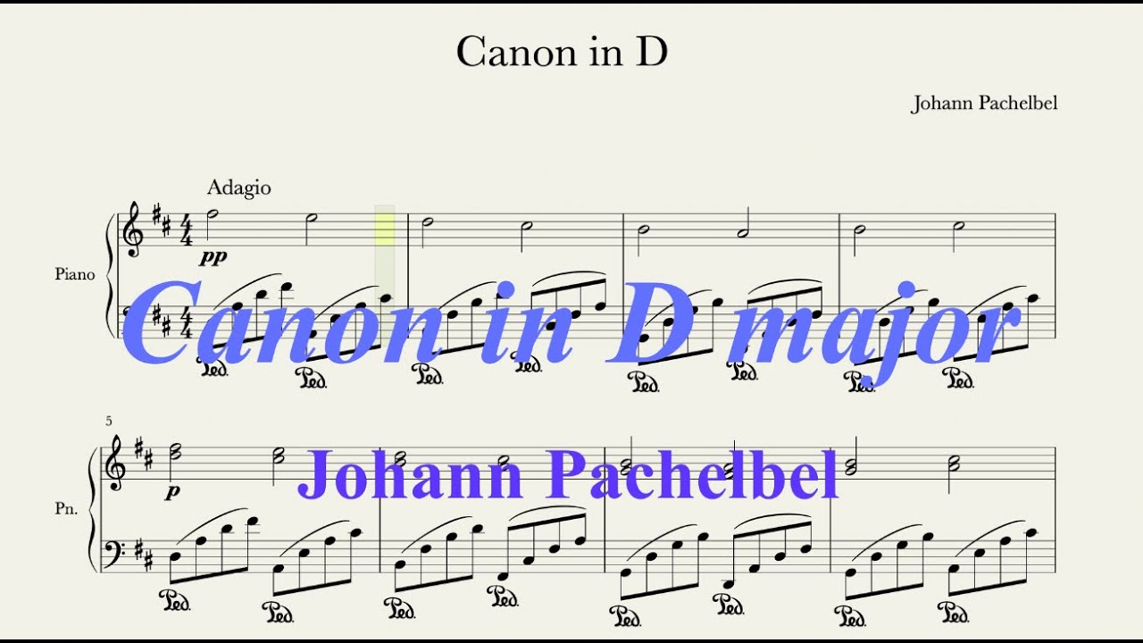 [MR] Canon in D major_Johann Pachelbel - YouTube