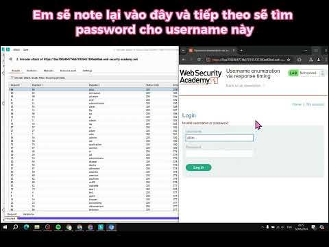 IAW301 | Lab 2: Username enumeration via response timing | Ngô Hồng Ngọc - HE170511 - YouTube