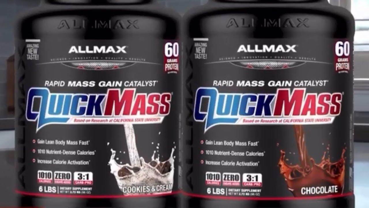ALLMAX QUICKMASS WEIGHT GAINER PROTEIN SHAKE REVIEW & FLAVORS - YouTube