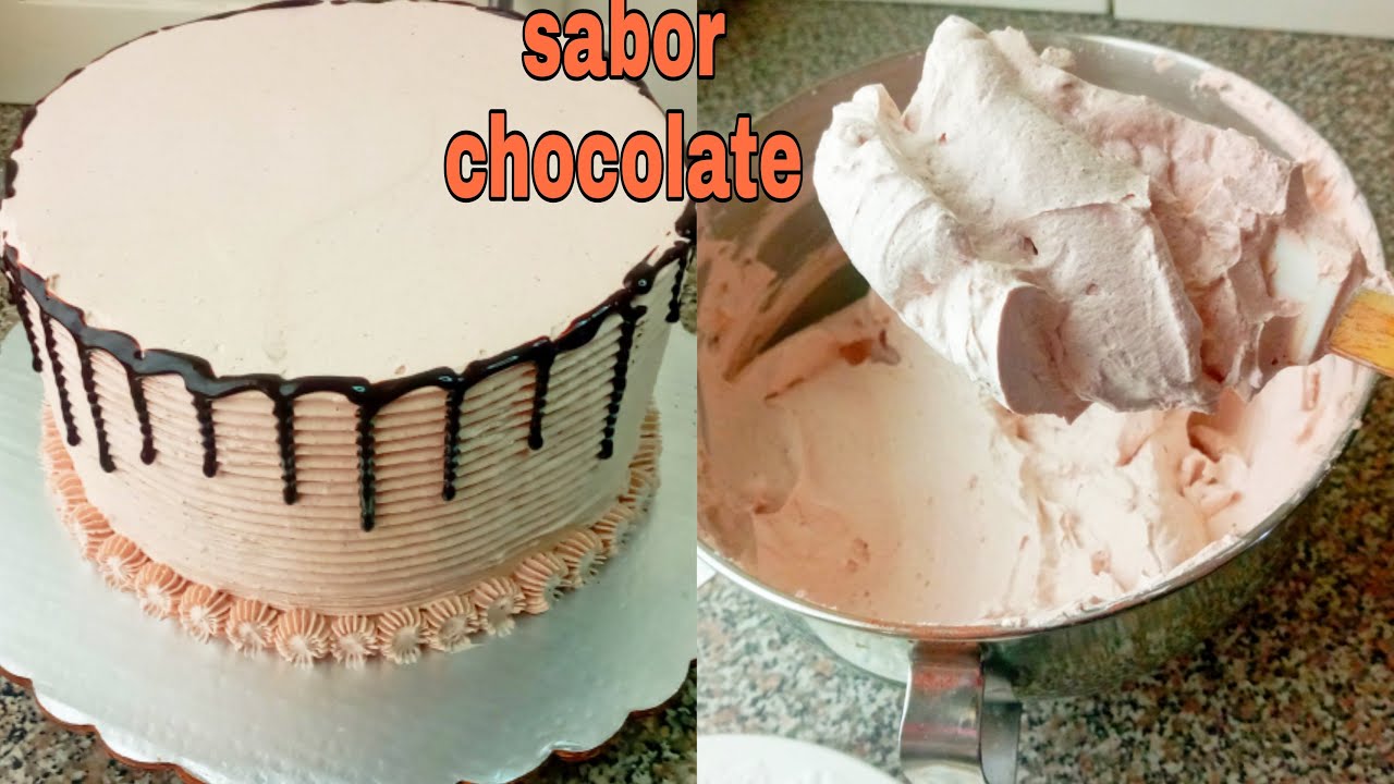 cómo hacer chantilly de chocolate /chantilly sabor chocolate - YouTube