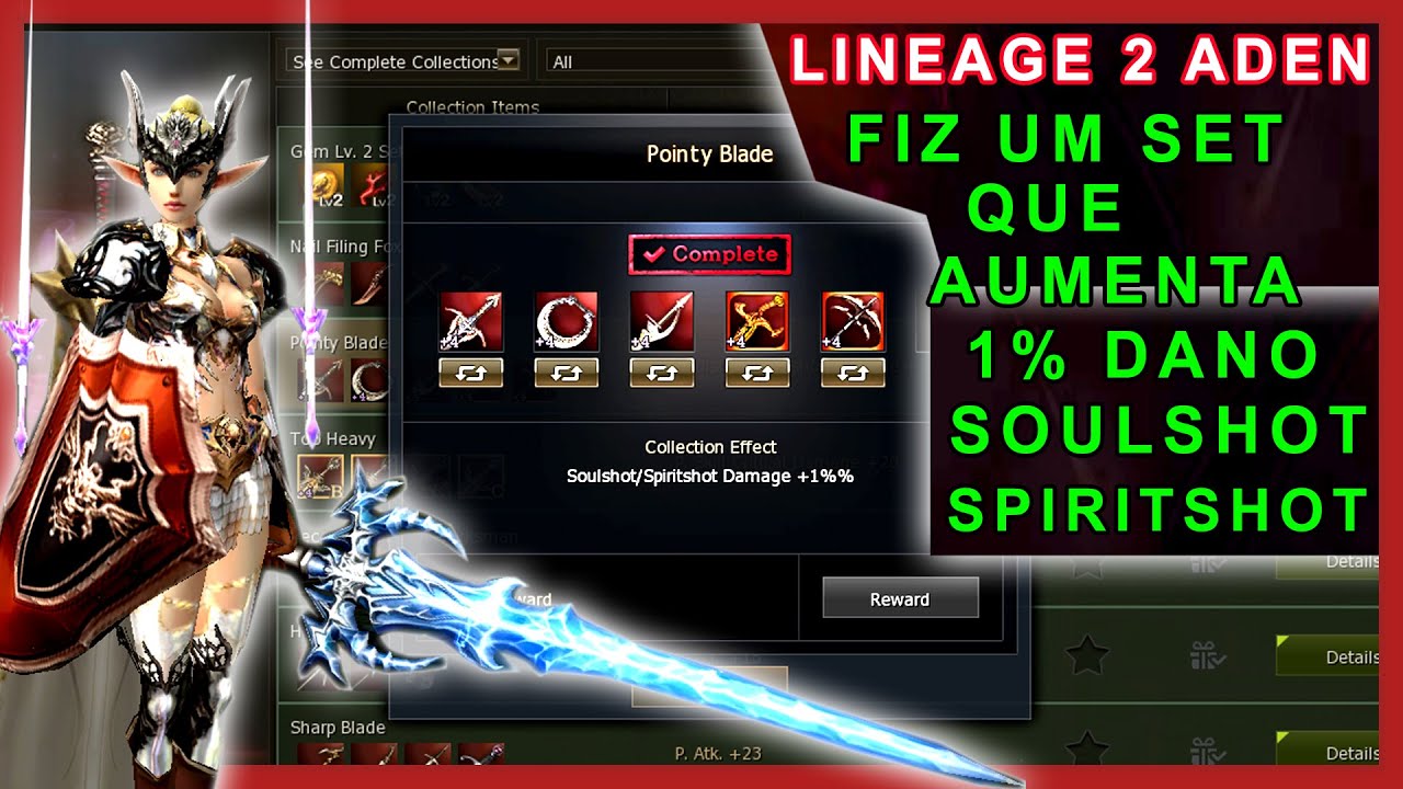Lineage 2 Aden - Fiz um Set que Aumenta o DAMAGE do SOULSHOT ...