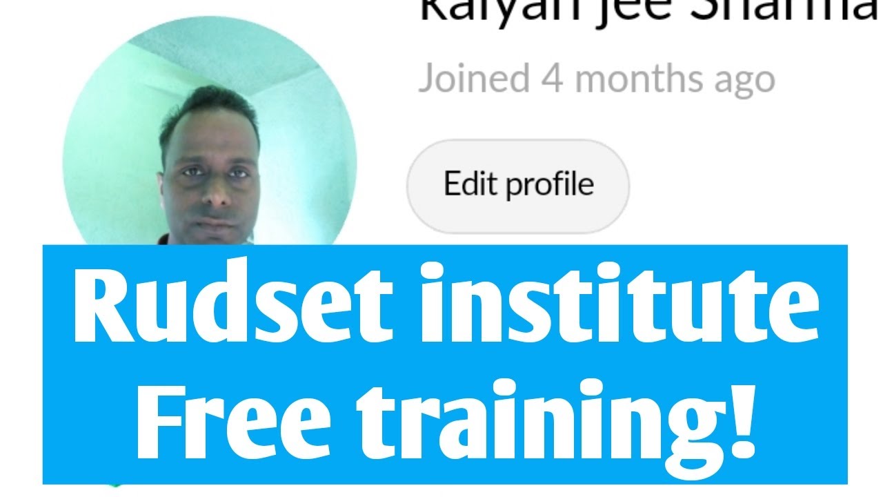 RUDSET INSTITUTE FREE TRAINING# - YouTube