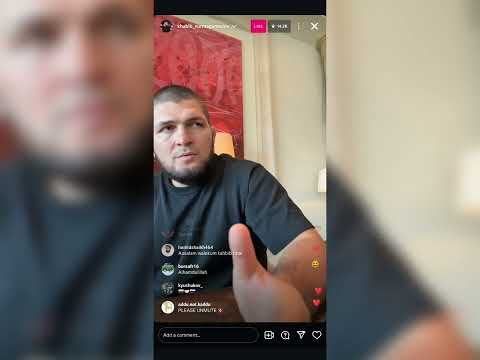 Khabib nurmagomedov | live first' time on instagram but his mic didn't work | 😂🤣