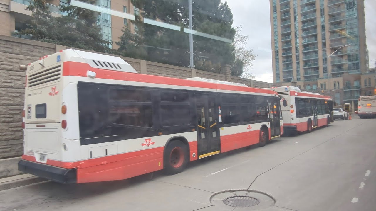 TTC Route 939 Express Bus Ride From Don Mills Rd to Finch Station - YouTube