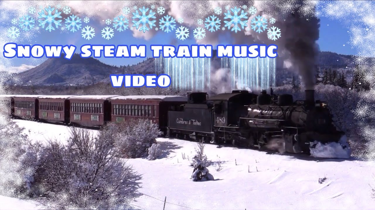 Snowy steam train music video - YouTube