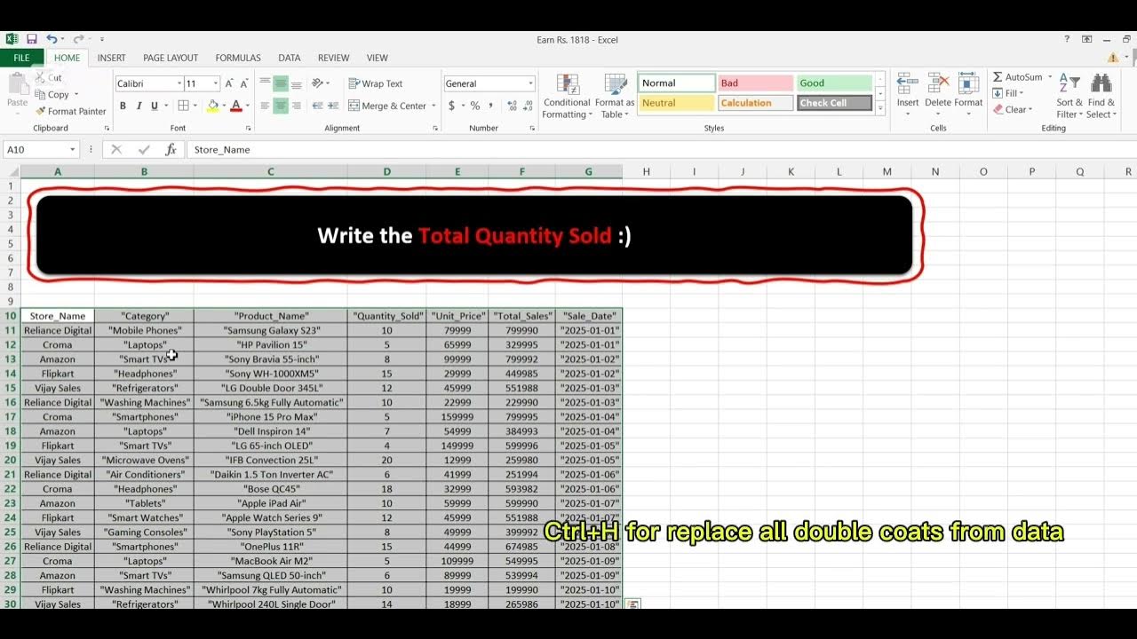 powerful Text to Columns function in Excel for data cleaning - YouTube