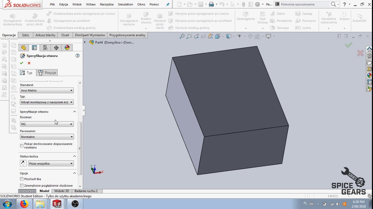 11. FRC Solidworks - Kreator otworów - YouTube