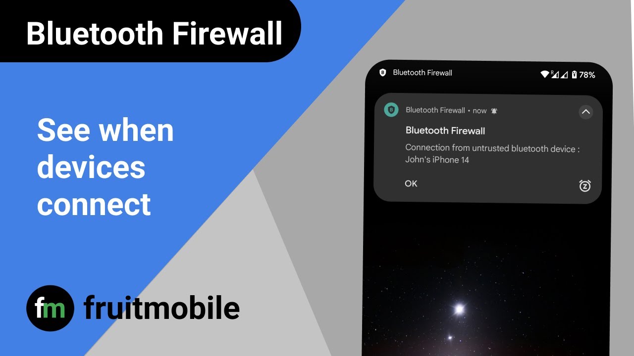 Bluetooth Firewall - See connections from devices - YouTube