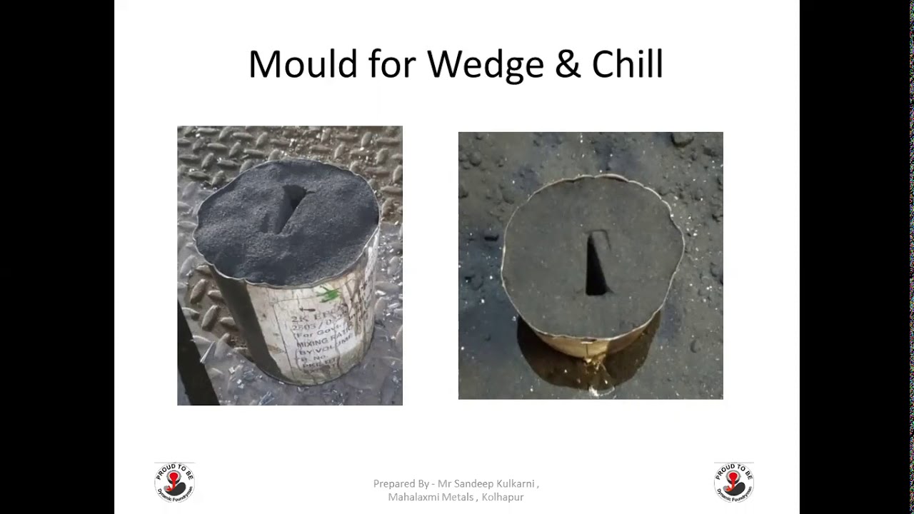 Wedge & Chill Test method for the grey Cast iron Melting - YouTube