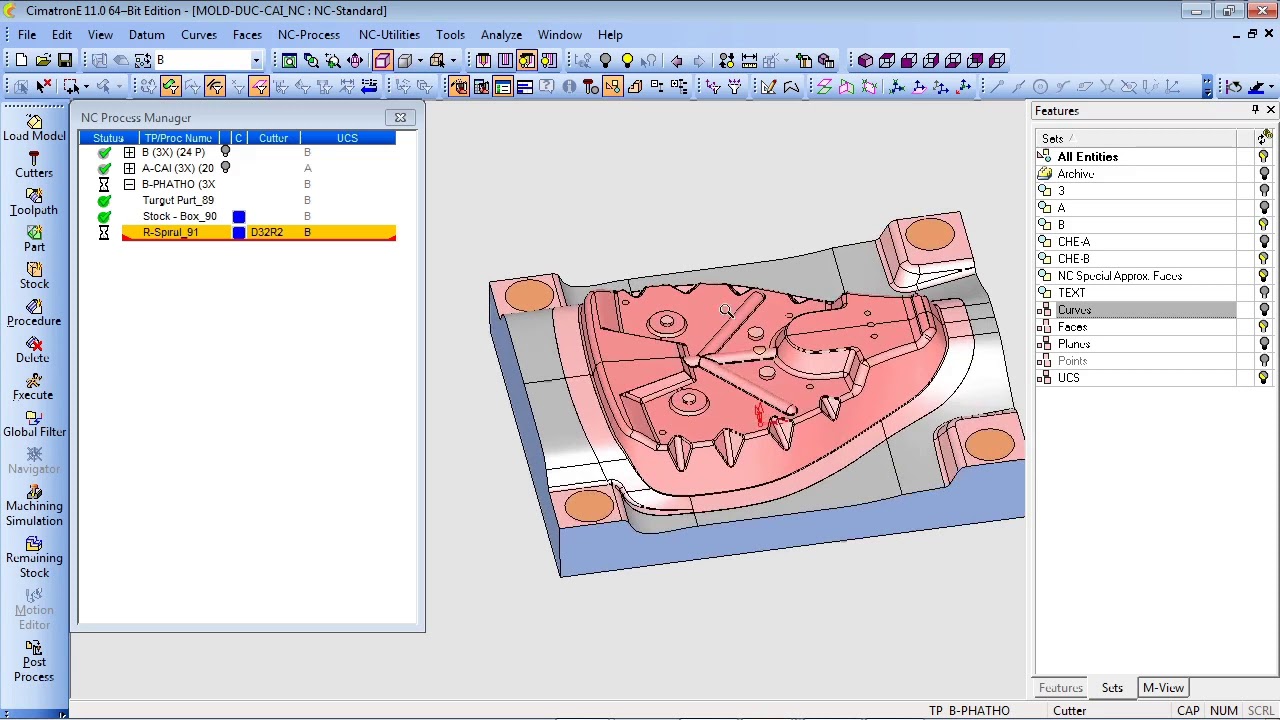 HƯỚNG DẪN PHÁ THÔ TRÊN CIMATRON E11 - YouTube