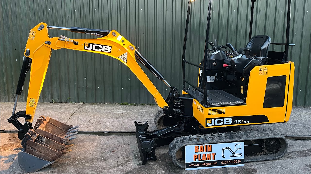 JCB 16c -1 MINI EXCAVATOR FOR SALE. - YouTube