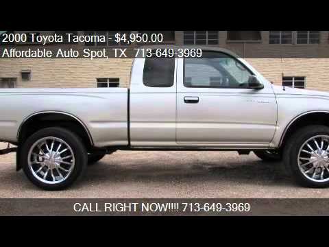 2000 Toyota Tacoma Prerunner V6 2dr Extended Cab SB for sale - YouTube