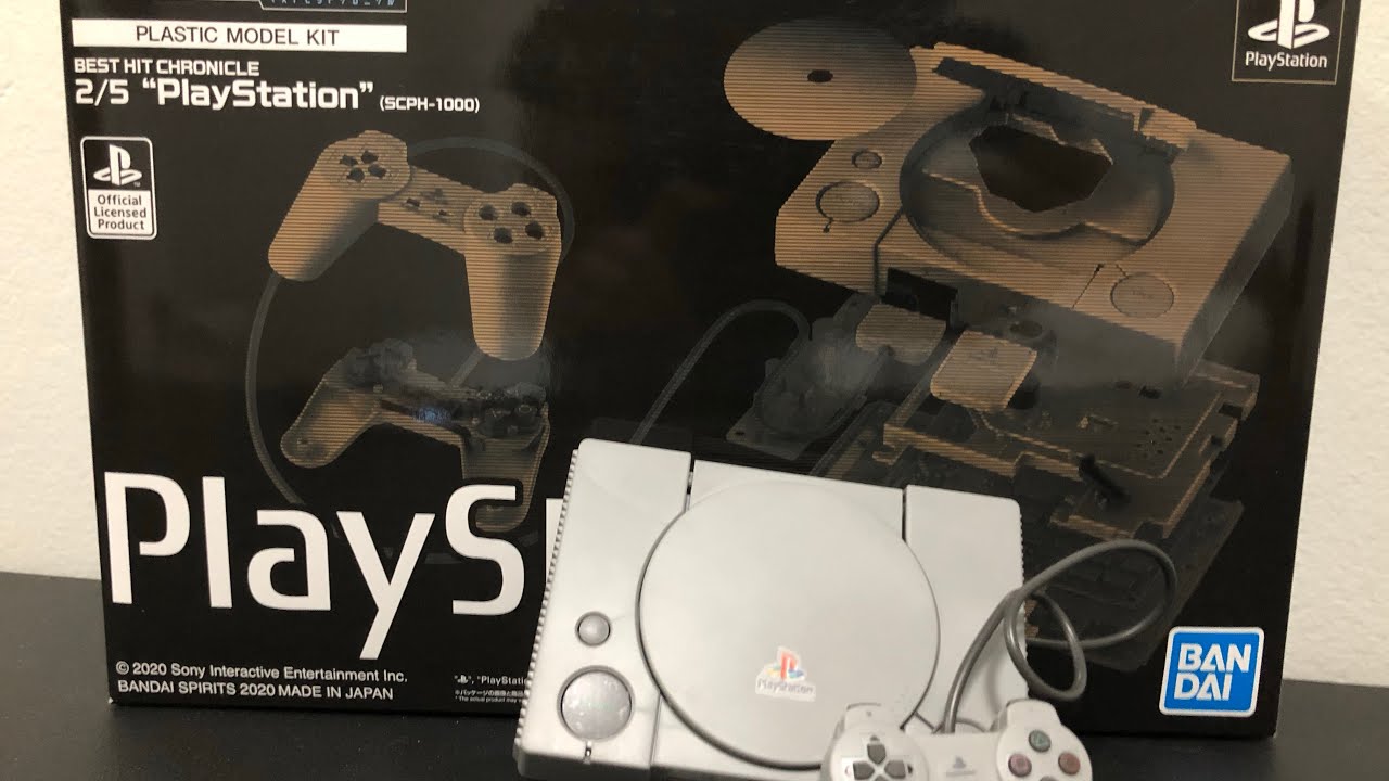 รีวิว Playstation 1 Model Kit Bandai - YouTube