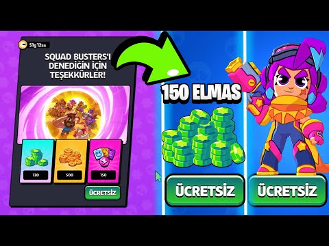 FLAŞ HABER! BEDAVA 150 ELMAS, SQUAD BUSTERS SHELLY! YENİ ÜCRETSİZ Ödül VEREN Link! - Brawl Stars