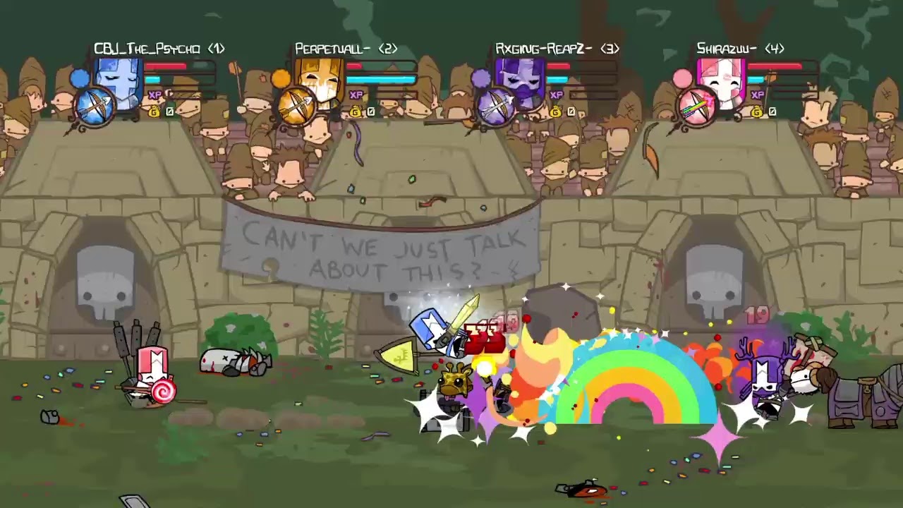 Castle Crashers Remasterd - ARENA/CAMPAIGN - YouTube
