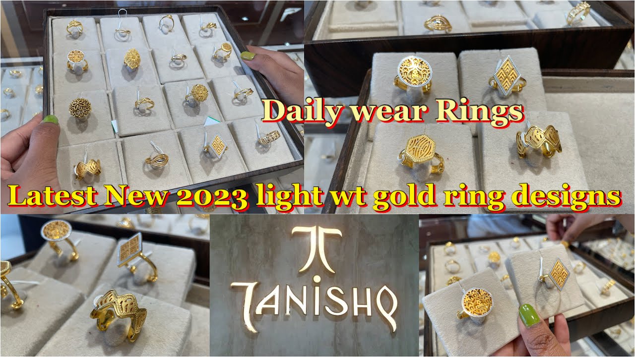 Tanishq latest New unique 2023 gold ring collections| Gold rings for ...