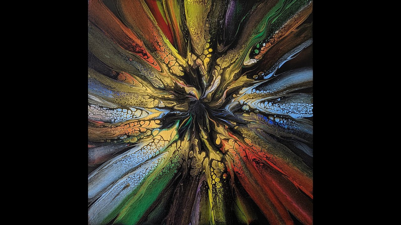 064 - "Rainbow Flux" - Acrylic Swipe Painting - Abstract Art - Paint ...