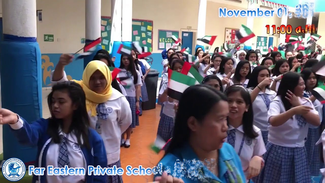 Far Eastern Private School - UAE National Flag Day 2018 - YouTube
