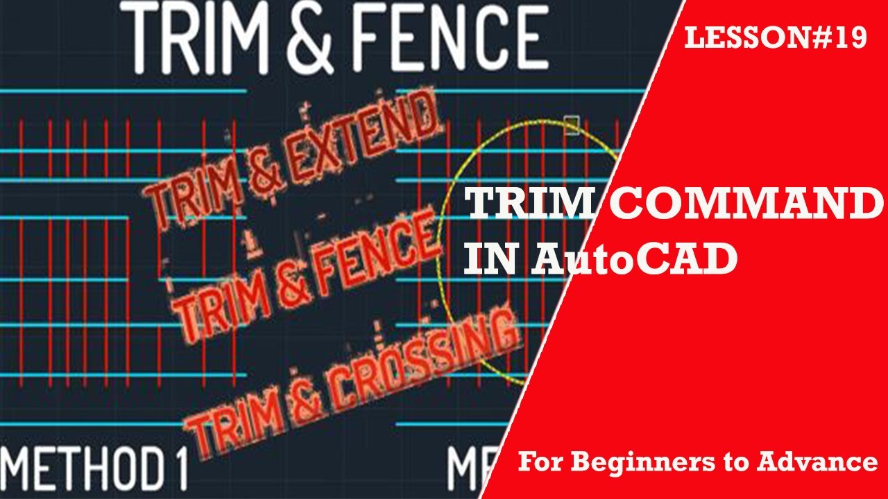 How To Use Trim Command In AutoCAD LESSON 19 AutoCAD Trim Command How To Use Trim YouTube How To Use Trim Command In AutoCAD LESSON 19 AutoCAD Trim Command How To Use Trim YouTube
