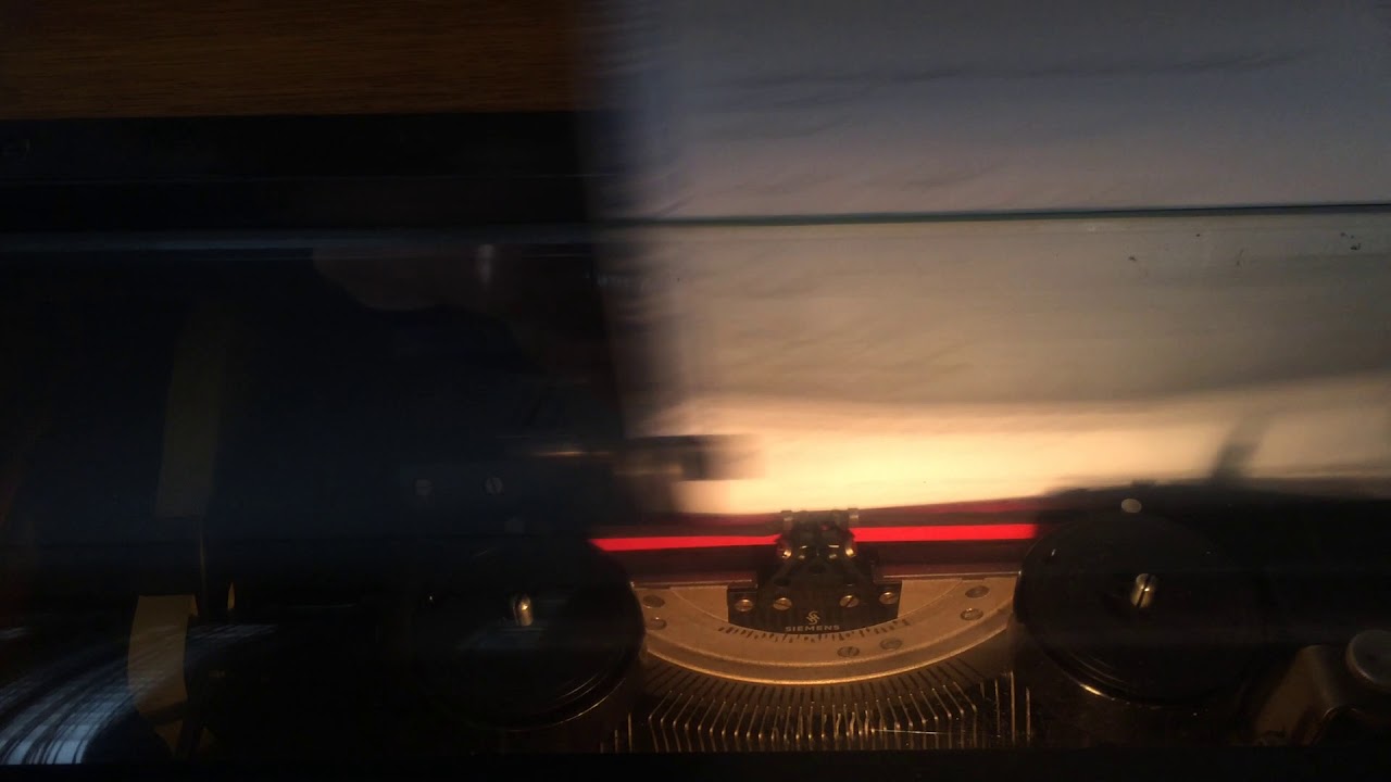 Siemens T37 teleprinter print weather over i-Telex (full version) - YouTube