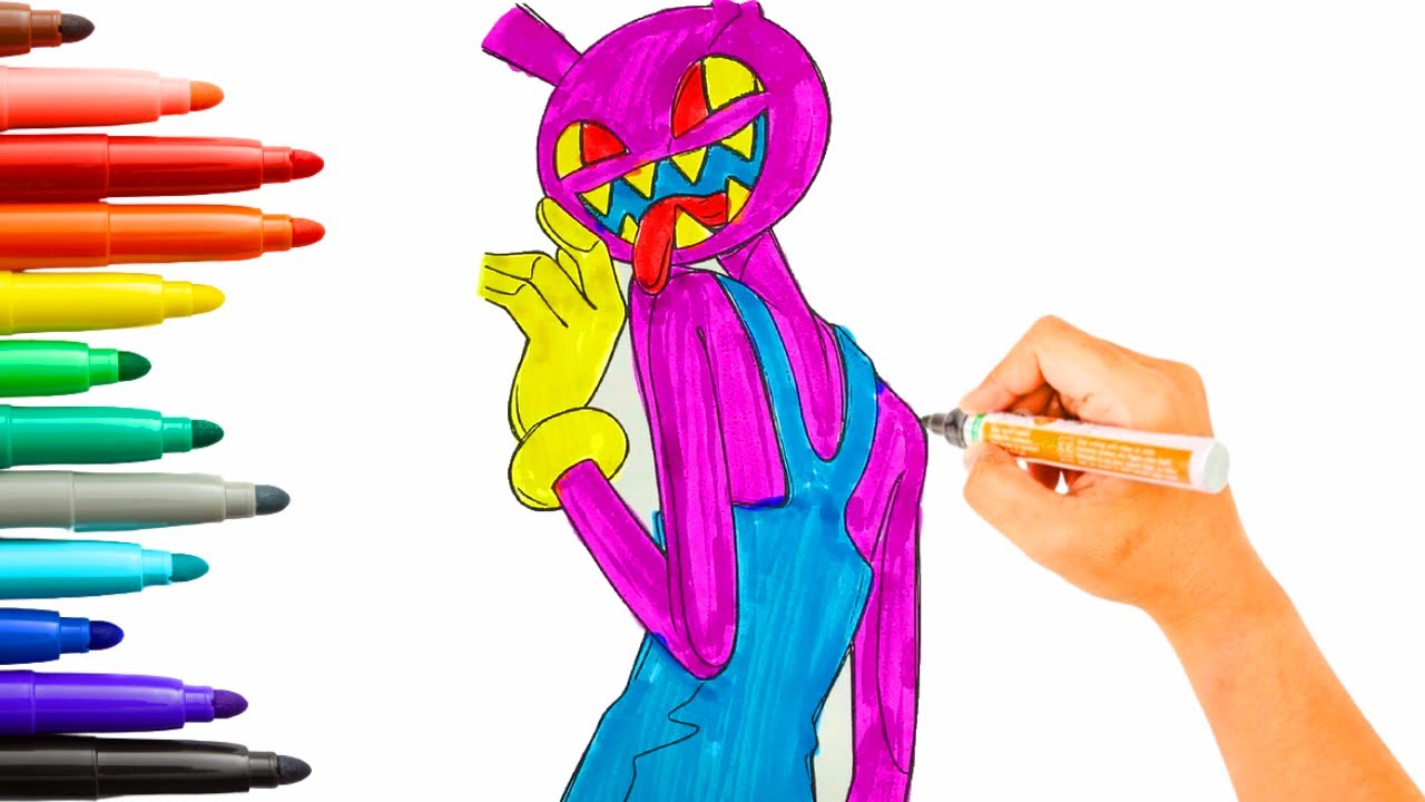 🐰 Painting Jax the Rabbit Monster: Amazing Digital Circus Coloring ...